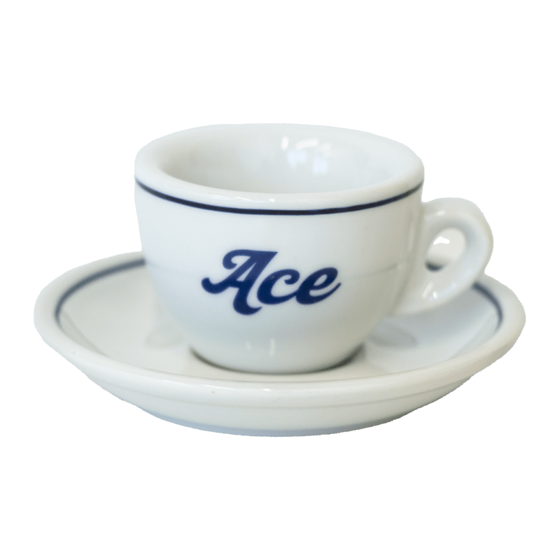 Ace "Sorrento" Espresso Cup and Saucer – ACE Coffee Roasters