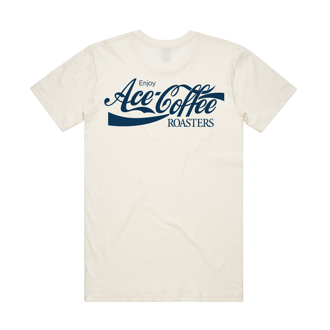 ACE "Enjoy ACE" Tee - Off White – ACE Coffee Roasters